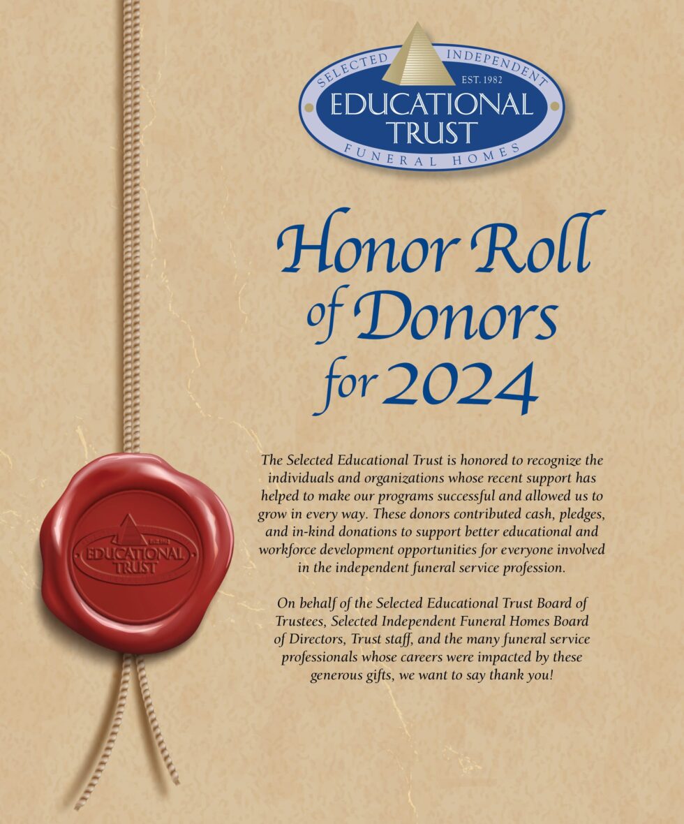 506 Our Generous Donors | Selected Educational Trust